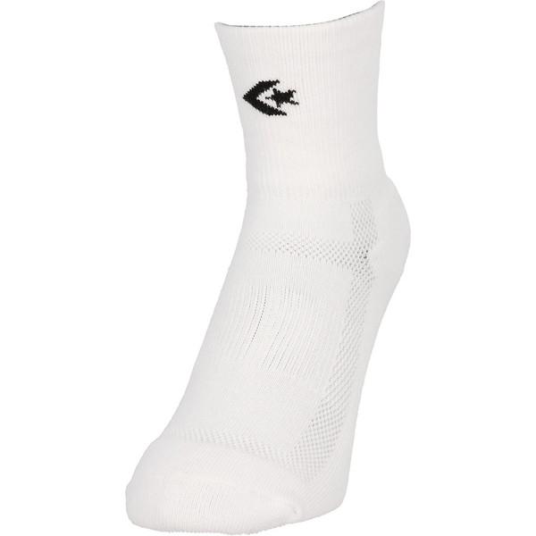 品番：CB132051-1119 クッションソックス ホワイト/ブラック商品仕様：●素材：ポリエステル、綿、ナイロン、ポリウレタン ●丈：18cm(25-27cm)在庫に関して：この商品は、他店舗でも同時販売いたしております。在庫更新のタイ...