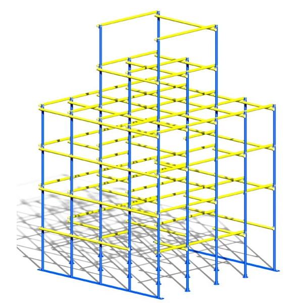 ●遊具の新提案！●基礎施工不要の置いて使う遊具で、空いたスペースを有効活用！品番：S-7134 ジャングルジム 定置式 屋内用商品仕様：※設置の際には、周囲に安全領域を確保する必要がありますので、事前に図面等をご確認ください。●高さ2.7m...