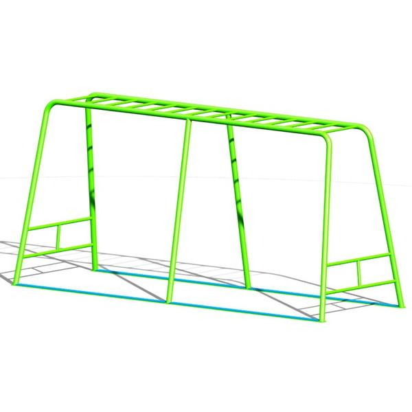 ●遊具の新提案！●基礎施工不要の置いて使う遊具で、空いたスペースを有効活用！品番：S-7138 雲梯 定置式 屋内用商品仕様：※設置の際には、周囲に安全領域を確保する必要がありますので、事前に図面等をご確認ください。●高さ2.0m×幅1.4...