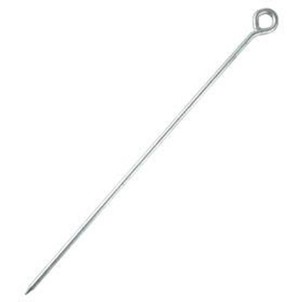 ●100cm長さのロープ用杭品番：G-1949 ロープ杭100商品仕様：●1本●16mm×100cm●1.8kg●スチール(溶融亜鉛メッキ)●リング内径2.3cm検索ワード：ロープ用杭 杭 クイ テント 校庭 グラウンド 体育祭 運動会 陸...