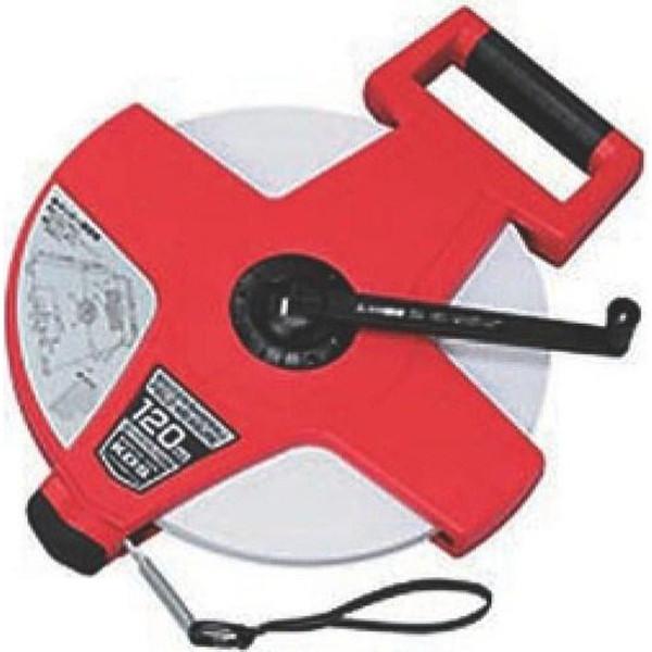 ●軽くて使いやすい、グラスファイバー製120m巻尺です。●片面目盛●JIS1級品番：K-2203 スピードタフミックリール 120m商品仕様：●長さ：120m●サイズ：テープ幅12mm×0.48mm厚●材質：ケース/ABS、テープ/グラスフ...