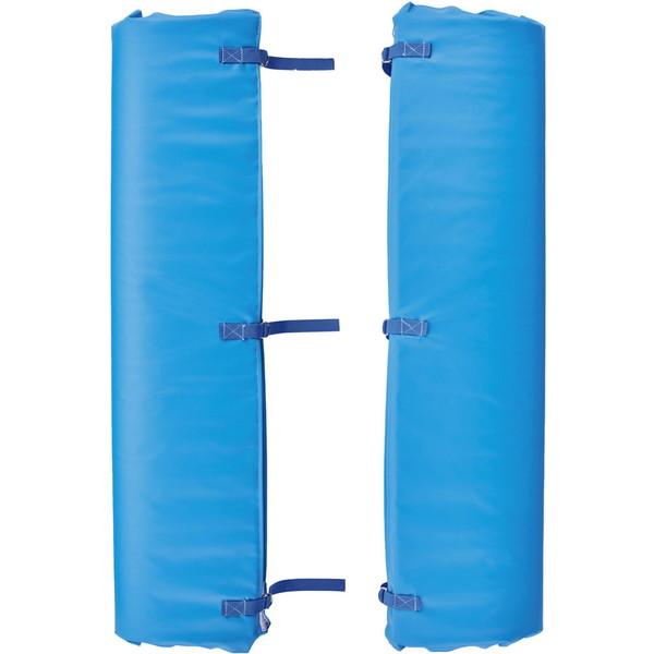 ●上下メッシュ仕様で支柱にフィットします。●強固な固定ベルトバックル式品番：K-3452 テニス支柱パッド商品仕様：●商品本体サイズ：高115cm×厚3cm●材質：外被/ターポリン、芯材/ポリエチレン●76.3mm直径・100mm角テニス支...