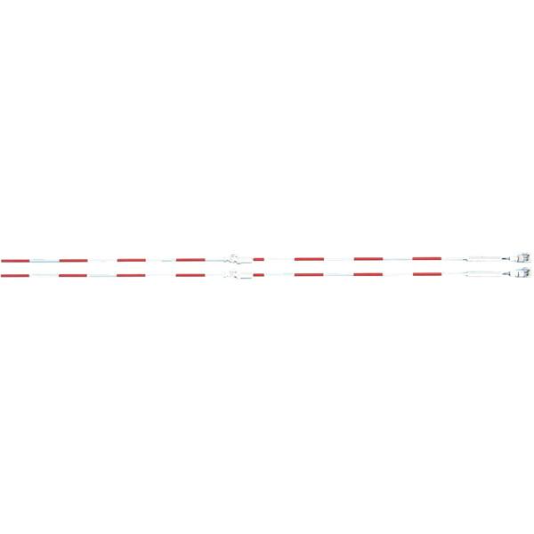 ●上下白帯ネットにも使用可能な固定具付きのバレーアンテナです。品番：K-3742 バレーアンテナA商品仕様：●材質：本体/グラスファイバー、調節具/樹脂●サイズ：径1cm×長180cm●収納袋付●2本1組検索ワード：バレーアンテナ バレーボ...