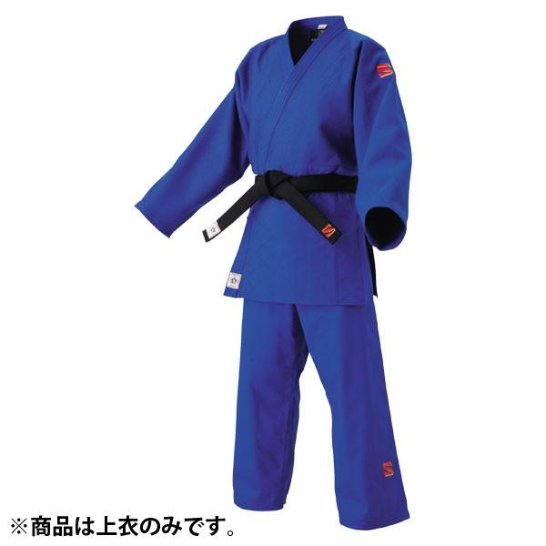 ●新IJF企画認定モデルです。●IJF主催国際大会、全柔連主催指定大会での使用可能です。●綿素材使用のため伸縮があります。品番：JNFC45F 国際選手用柔道着 上衣 ブルー JNFC45F商品仕様：●ロゴ刺しゅうS(ゴールド影)入り●二重...