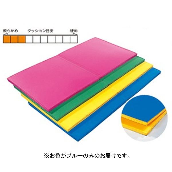 ●軽量で運搬が楽に出来ます。●折たたみ式で収納に便利です。●クッション性に優れています。●裏面スベラーズ付き(EVA+ポリエステル使用)。品番：F1531B 軽量カラーマット（折たたみ式） ブルー商品仕様：●商品サイズ：60×180×4cm...