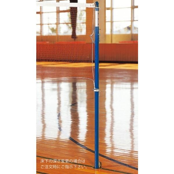 ●商品サイズ：40mm直径、高さ調節式（155〜220）cm●重量：約13kg●2本1組●床下25cm、差込式、ツバなし、底ゴム付き品番：F4609 バドミントン・ソフトバレー・インディアカ兼用支柱（高さ調節式）体育館用商品仕様：●商品サイ...