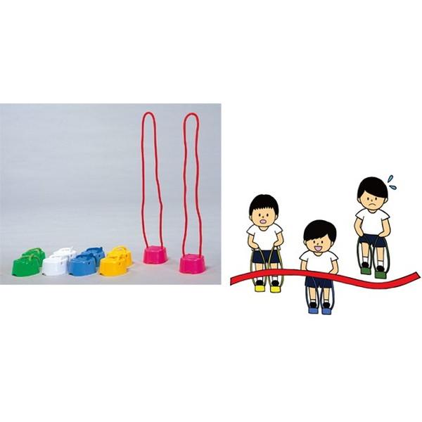 ●左右手足交互に合わせてうごかそう。●体育の授業はもちろん運動会やイベント等に大活躍!●国産だから丈夫!●楽しみながらバランス感覚を養えます。品番：F2830 ホースパッカー（5色1組）商品仕様：●商品サイズ：本体＝高60mm 径上90×下...