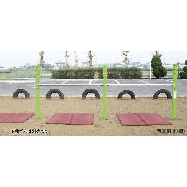 ●屋外用の調節式低鉄棒です。品番：A-29 屋外用調節式低鉄棒 メッキシャフト 初欄商品仕様：●主材／100×50角●寸法／高さ0.8m〜1.4m 芯々1.84m●重さ／33kg（初欄）●無鉛塗装●※別途基礎工事が必要となる場合がございます...