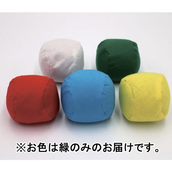 ●玉入れ用の玉です。品番：A-2542G 紅白・カラー玉 緑商品仕様：●数量／1個●材質／外被：綿、中身：おがくず●寸法／直径約7cm●重さ／約35〜50g検索ワード：玉入れ 玉 緑 運動会 アカバネ