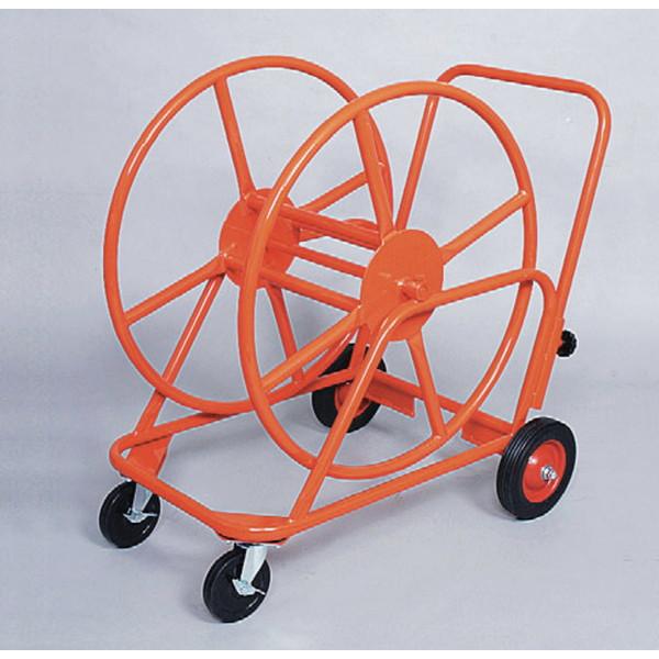 ●前輪が自在式なので楽に方向転換できます。品番：A-2590 綱引きロープ巻取器23商品仕様：●寸法／全長96cm×全幅60cm×全高87cm●直径45mmロープ、50mまで巻取可能●キャスター／125mm（前輪）、200mm（後輪）●重さ...