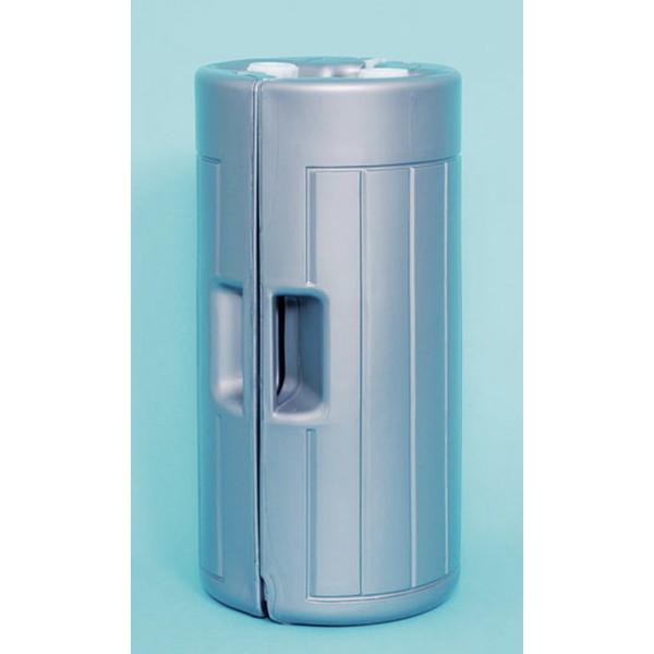 ●数量／1個●寸法／径25cm×高さ50cm、内直径50●重さ／1.1kg●材質／ポリエチレン●注水時最大20kg●左右2つ割で柱を囲ってから一体化します。品番：A-959 プラスチック水ウェイト商品仕様：●数量／1個●寸法／径25cm×高...