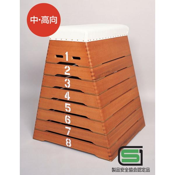 ●しっかりした造りの跳び箱には、安全性に向けてのアカバネの姿勢と特徴があります。品番：T-802 跳箱中型8段商品仕様：●寸法／長さ100cm×高さ120cm×幅90cm●重さ／56kg●材質／ラワン材●SG規格 全段ゴム付 中・高向検索ワ...