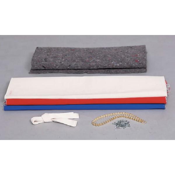 ●頭の長さ／100cm●抗菌帆布、フェルト、帯、鋲、釘セット品番：T-3058 カラー張替セット〈中〉商品仕様：●頭の長さ／100cm●抗菌帆布、フェルト、帯、鋲、釘セット検索ワード：跳箱 跳び箱 とび箱 頭部 張替セット 張り替え アカバネ