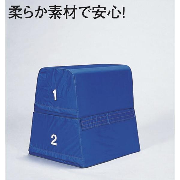 ●各段に裏面すべり止めゴム付き品番：T-406 ソフト跳び箱 2段商品仕様：●寸法／長さ60cm×高さ60cm×幅50cm●重さ／16kg●材質／外被：ナイロン、芯材：特殊合成スポンジ検索ワード：跳箱 跳び箱 とび箱 ソフト 柔らかい 2段...