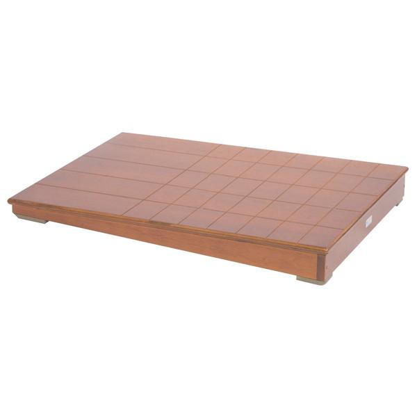 ●踏切の目安となる線入り。●小学校低学年向けの踏切板です。品番：J-112 踏切板 ヨコ式商品仕様：●数量／1台●寸法／幅600mm×奥行き900mm●質量／8kg●材質／ラワン（成型合板）●底ゴム付き検索ワード：踏切板 跳箱 跳び箱 とび...