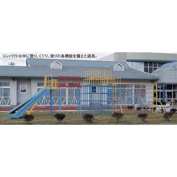 ●コンパクトな中に登り、くぐり、滑りの各機能を備えた遊具。品番：KB-23 コンビネーション商品仕様：●寸法／全長11.3m×全幅6.8m×全高3ｍ●無鉛塗装●本製品は、「遊具の安全に関する規準」JPFA-SP-S:2024に準拠しています...
