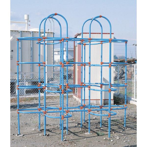 ●主材／27mm●寸法／全長2.35m×全高2.3m×奥行1.45m●粉体塗装●本製品は、「遊具の安全に関する規準」JPFA-SP-S:2024に準拠しています。●本製品の鋼材、鋼管は亜鉛メッキ材使用。●※別途基礎工事が必要となる場合がござ...