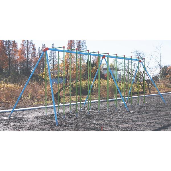 ●主材／60mm●寸法／全長8.1m×全高3m×奥行4.2m●登棒20本●無鉛塗装●本製品は、「遊具の安全に関する規準」JPFA-SP-S:2024に準拠しています。●本製品の鋼材、鋼管は亜鉛メッキ材使用。●※別途基礎工事が必要となる場合が...