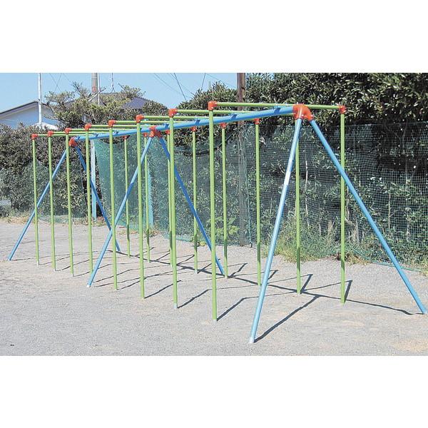 ●主材／直径89.1●寸法／全長7m×全高3m×奥行1.8m 腕16本●無鉛塗装●本製品は、「遊具の安全に関する規準」JPFA-SP-S:2024に準拠しています。●本製品の鋼材、鋼管は亜鉛メッキ材使用。●※別途基礎工事が必要となる場合がご...