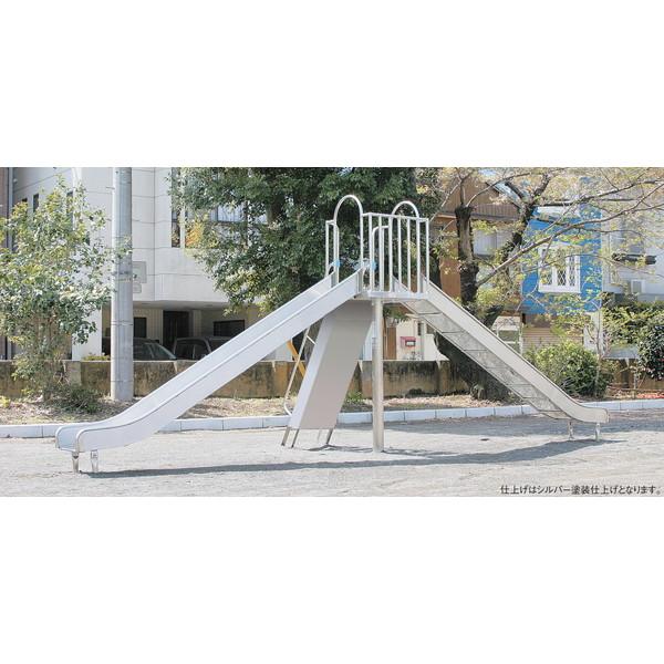 ●主材／直径101.6●寸法／全長5.8m×床高1.5m×奥行2m（スベリ面3m）●ステンレス●※梯子の形状が変わります。●仕上げはシルバー塗装仕上げとなります。●本製品は、「遊具の安全に関する規準」JPFA-SP-S:2024に準拠してい...