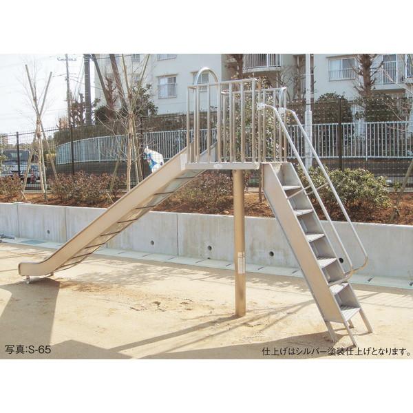●主材／直径101.6●寸法／全長5m×床高1.8m×奥行0.7m（スベリ面3.6m）●ステンレス●本製品は、「遊具の安全に関する規準」JPFA-SP-S:2024に準拠しています。●本製品の鋼材、鋼管は亜鉛メッキ材使用。●スベリ台の送料は...