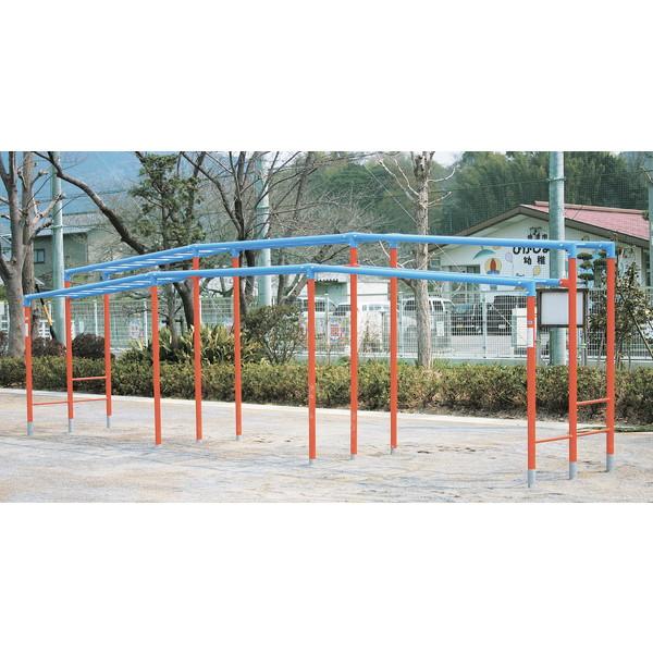 ●主材／直径60●寸法／全長7.2m×全幅1.12m×全高2.1m●無鉛塗装●本製品は、「遊具の安全に関する規準」JPFA-SP-S:2024に準拠しています。●本製品の鋼材、鋼管は亜鉛メッキ材使用。●※別途基礎工事が必要となる場合がござい...