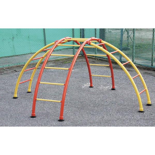 ●寸法／径2.6m×高さ1.2m 本体パイプ：径48.6mm 梯子：径25.4mm●脚部アジャスター（調整10mm）付●本製品は、「遊具の安全に関する規準」JPFA-SP-S:2024に準拠しています。●本製品の鋼材、鋼管は亜鉛メッキ材使用...