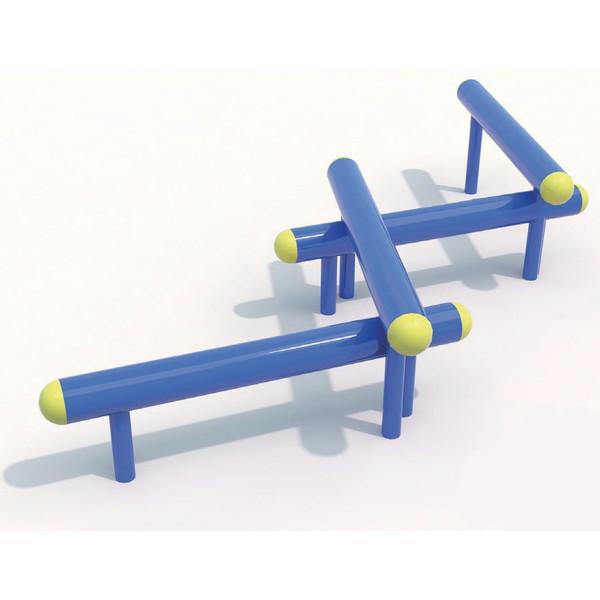 ●寸法／幅12.7cm×全高25〜40cm×長さ150cm（1本）●重さ／61kg●材質／亜鉛メッキスチール●体重制限／80kg●本製品は、「遊具の安全に関する規準」JPFA-SP-S:2024に準拠しています。●本製品の鋼材、鋼管は亜鉛メ...