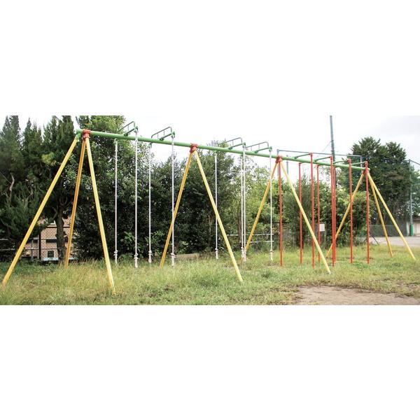 ●主材／直径90×直径60●寸法／全長9.2m×全高3m×奥行3.7m●無鉛塗装●本製品は、「遊具の安全に関する規準」JPFA-SP-S：2024に準拠しています。●本製品の鋼材、鋼管は亜鉛メッキ材使用。●※別途基礎工事が必要となる場合がご...