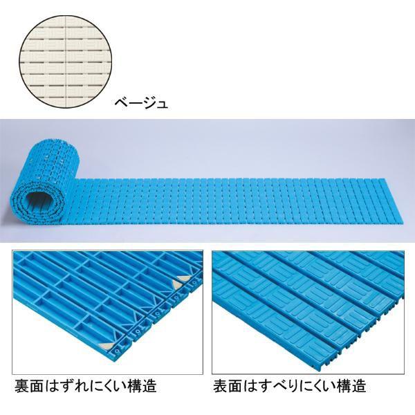 メーカー品番：EHB179-700　　商品仕様：サイズ＝長さ500cm×幅60cm×高さ1.7cm ●１枚 ●自重＝16kg ●カラー＝青 ●材質＝再生特殊ポリエチレン ●防炎認可番号E.N.060007 ●PAT.P ●日本製