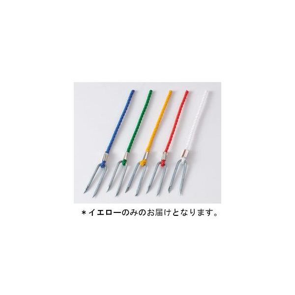 メーカー品番：D-3040Y　　商品仕様：●サイズ：クイ/直径0.4×6.5cm、ロープ直径0.5×15cm ●材質：クイ：スチール、ロープ：ポリプロピレン ●重量：20g ●日本製 ●カラー：イエロー