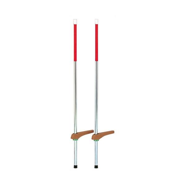 メーカー品番：T-2465R　　商品仕様：●カラー：赤 ●重さ2.1kg/組 ●長さ150cm ●補助足付 ●STマーク ●足台は高さ調節自在の強化プラスチック採用 ●主材スチールパイプ28mm ●肉厚0.7mm ●適正年齢4才以上 ●体重...