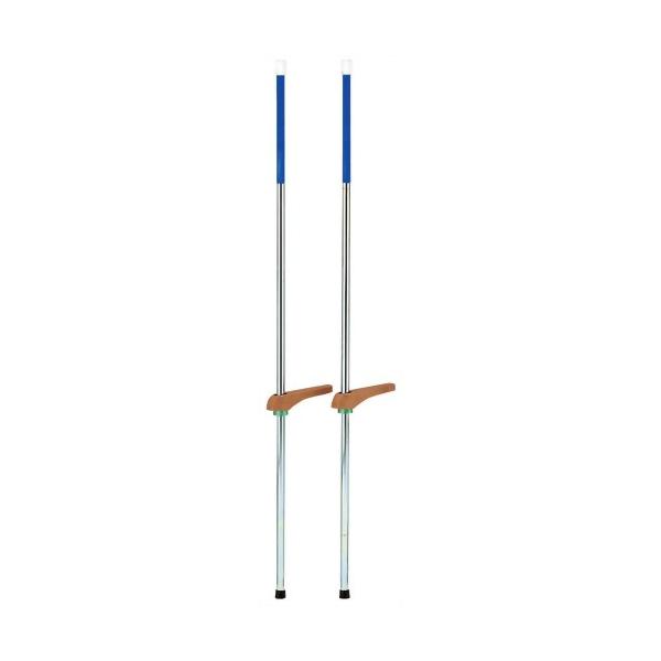 メーカー品番：T-2470B　　商品仕様：●カラー：青 ●重さ2.3kg/組 ●長さ185cm ●補助足は付属されておりません。 ●STマーク ●足台は高さ調節自在の強化プラスチック採用、主材スチールパイプ28mm、肉厚0.7mm ●適正年...
