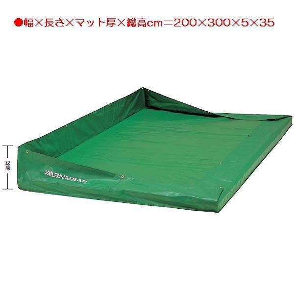 メーカー品番：EGD411　　サイズ：●幅×長さ×マット厚×総高cm＝200×300×5×35　　材質：●外被：ポリエステル6号防水帆布<br>●中身：ソフトウレタン　　重量：●13.2kg