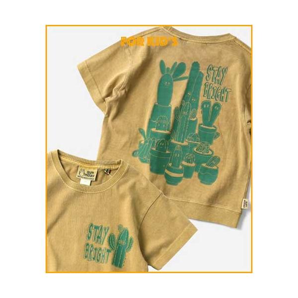 gymmaster ジム マスター G 733782K キッズ 6.2オンス ピグメント サボテン Tシャツ陽射しをうけて伸び続ける前しか向かない伸びしろしかないぜlove＆peace素材/コットン100%（オープンエンド糸）