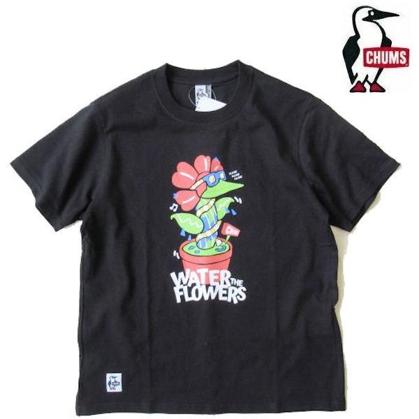 アメリカ生まれのアウトドアブランド　『CHUMS』★Anti-Bug Water the Flowers T-Shirt★生地に虫が寄り付きにくい防虫加工をした、ANTI-BUGシリーズ。花とブービーバードをかけ合わせた、ポップなイラストが...