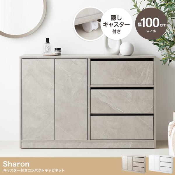 コンパクトサイズながらも収納力抜群なキャスター付きキャビネット。2枚の可動棚付きの扉収納とたっぷり入る3杯の引き出しは、雑多な生活感を隠し、お部屋をすっきりと演出。足元には正面から見えない隠しキャスター付きなので使う場所を選ばず、ワンルーム...