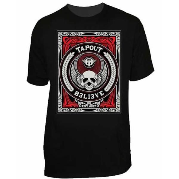 アメリカの人気ブランドTAPOUTのTシャツです。【サイズ】S【カラー】ブラック【素材】コットン100%【配送】FIGHTERS SPIRITS配送グループA