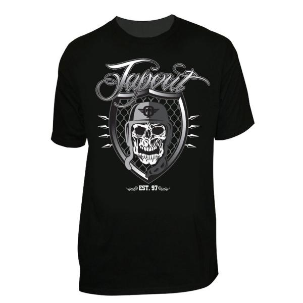 アメリカの人気ブランドTAPOUTのTシャツです。【サイズ】S、M【カラー】ブラック【素材】コットン100%【配送】FIGHTERS SPIRITS配送グループA