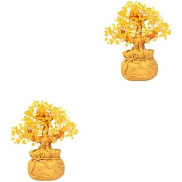 【発売日：2024年04月01日】家族や友人への贈り物に最適：金のなる木の装飾は新築、お祝い、イベントなどの贈り物として喜ばれるアイテムです。金のなる木風水装飾品：富と繁栄を象徴する贈り物や家庭、オフィス、店舗などに最適な美しい装飾品。魅力...