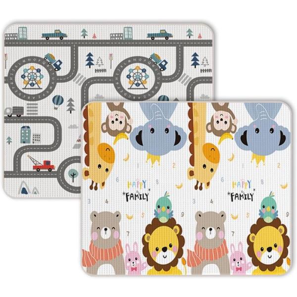 【発売日：2024年03月14日】滑り止め設計で、赤ちゃんが歩くことを勉強して滑るのを避けることができ、これは赤ちゃんの安全を保障します。さらにプレイマットの表面は防水?防汚も可能で、ママは雑巾だけで簡単に汚れを落とすことができます。ベビー...