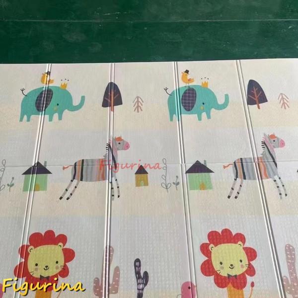 【発売日：2023年06月12日】【可愛い柄】マットの両面の可愛い図案の設計は赤ちゃんの想像力と認知能力を刺激することができます。赤ちゃんはきっと好きで、自分で遊ぶのも楽しいです。持ち運びしやすいので、お部屋はもちろんビーチや公園などの野外...