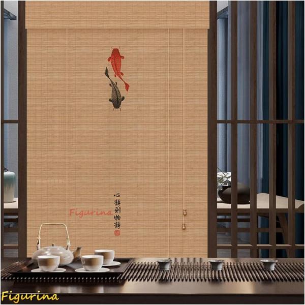 【発売日：2024年08月04日】測定方法：幅×高さ外側カーテン幅測定値=窓幅+20cm、外側カーテン高さ測定値=窓高さ+20cm内側カーテン幅測定値=窓幅-1cm、内側カーテン高さ測定値=窓高さ-1cmバンブーロールアップブラインド素材：...