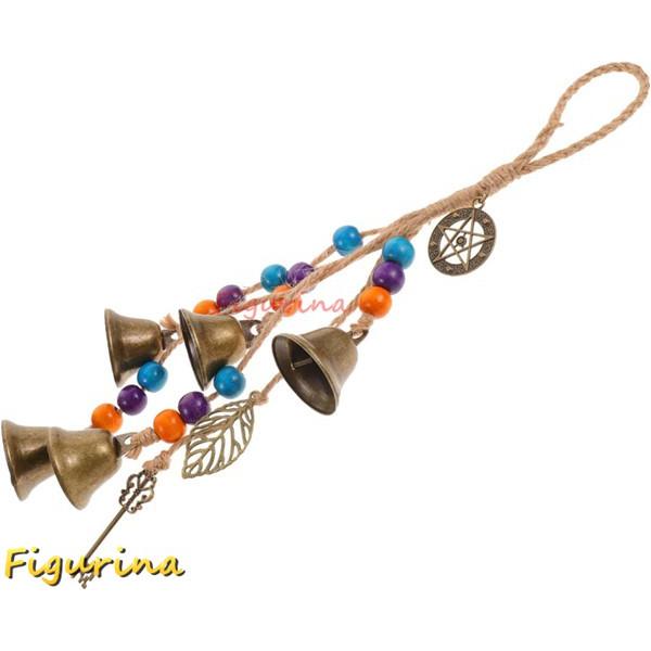 【発売日：2025年03月10日】吊り下げ風鈴-クリスマス、誕生日、その他の休日に家族や友人に購入すれば、きっと気に入っていただけるでしょう。吊り下げ風鈴。魔女のドアノッカー-当社の風鈴は装飾や保護のお守りだけでなく、風が通るときに静けさと...