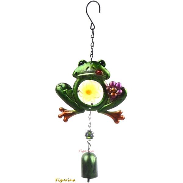 【発売日：2025年03月10日】カエル風鈴-風鈴にはフックが付いているので、より便利に設置できる家庭用風鈴です。金属風鈴-この風鈴は恋人、友人、家族へのお菓子、屋外風鈴です。ハンギングガーデンオーナメント屋外カエルは非常に多用途で、家、裏...