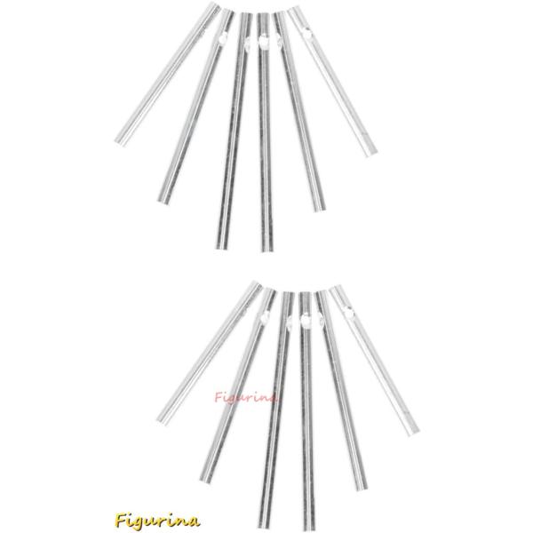 【発売日：2025年03月10日】風鈴の交換品：新しい住宅所有者、友人、年老いた家族、若い家族、風車のチューブに最適です。空の風鈴:これらの風鈴チューブは、狭いスペースの装飾、中空の風鈴に使用できます。風鈴：素材で製造されており、耐久性があ...