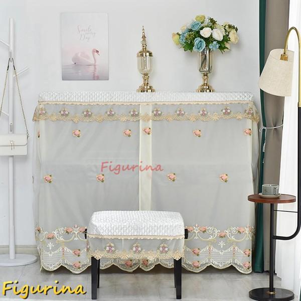 【発売日：2024年06月28日】【北欧風】豪華な花柄の刺繍を施し、可愛くて、独特の外観、柔軟、豊満な風合い肌触り、厚地でしわになりにくてよい懸垂感を持つ。大切なピアノの保護をしつつ、お部屋のアクセントにもなる素敵なアイテムです。【オススメ...