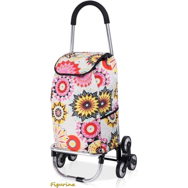 【発売日：2024年06月29日】【軽量】：荷物運びキャリーカート軽量手持ちの部分も幅を広く設計して、荷物持ち時の負担を減らします。お買い物カート軽量のバッグ、お年寄りや女性のご使用は便利です【多機能】：持ち運び用の折りたたみ式ショッピング...