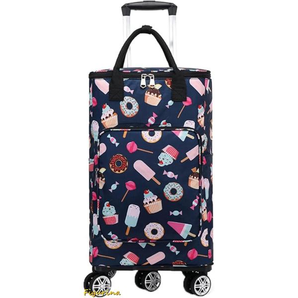 【発売日：2024年06月29日】【軽量小サイズ】：ハンドバッグに収納できる小さなバッグになる可能性があります。超軽量ショッピングカート折りたたみ、どこへ行っても持ち運びがとても簡単です。【多機能用】：ショッピングカート、食料品カート、ユー...