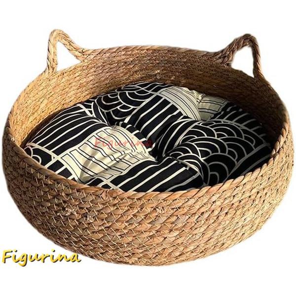 【発売日：2024年07月11日】【猫爪研ぎ】素材の特性は猫が爪を研ぐのが好きな特徴に合います、猫爪研ぎ兼用のキャットベッド。サイズ合う専門マットが付きます、ふわふわで猫の大歓迎です、秋冬季節も熱量を持ちできます。【洗濯便利】本体とクッショ...